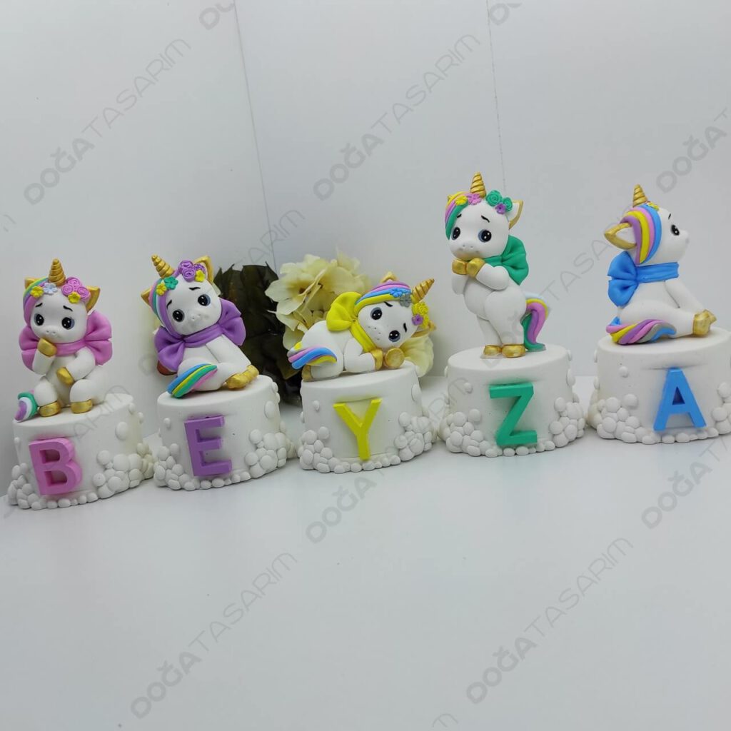 Unicorn Konsept Bebek Odası Kokulu Taş İsimlik - Doğa Tasarım